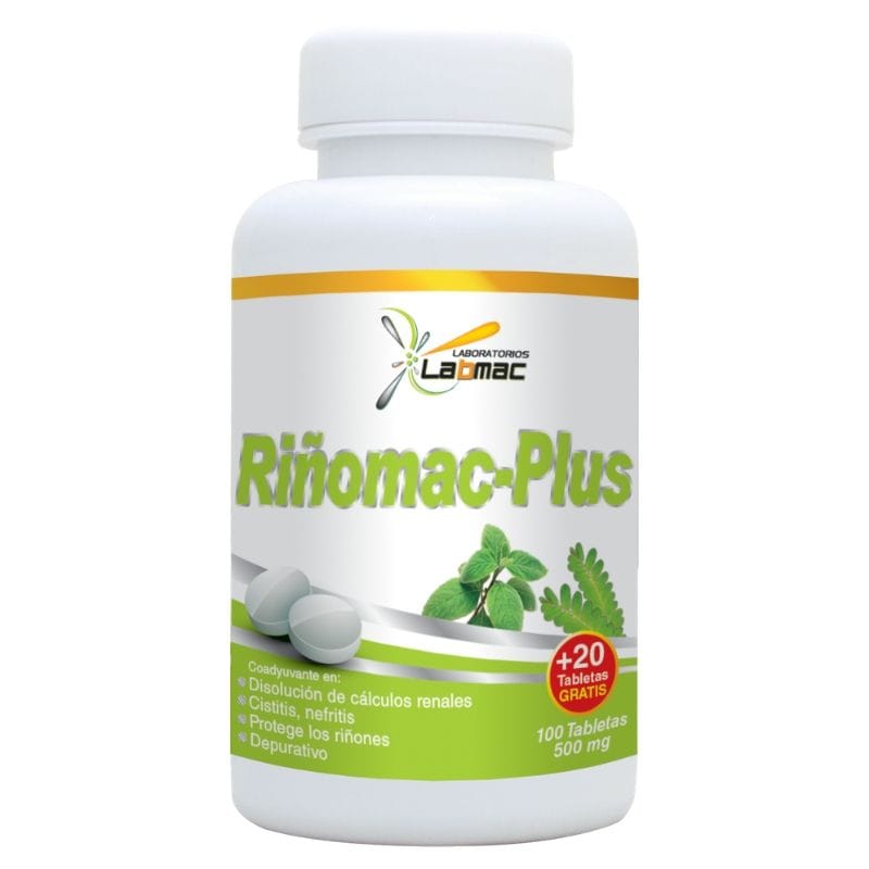 Riñomac Plus 100 Tabletas + 20 Tabletas gratis - Vitaminas del Ecuador ...