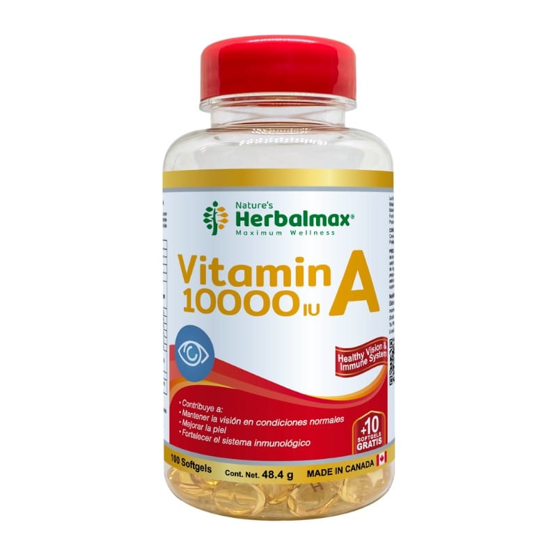 Vitamina A 10000 IU 110 Softgels - Vitaminas del Ecuador - Mayorista de ...